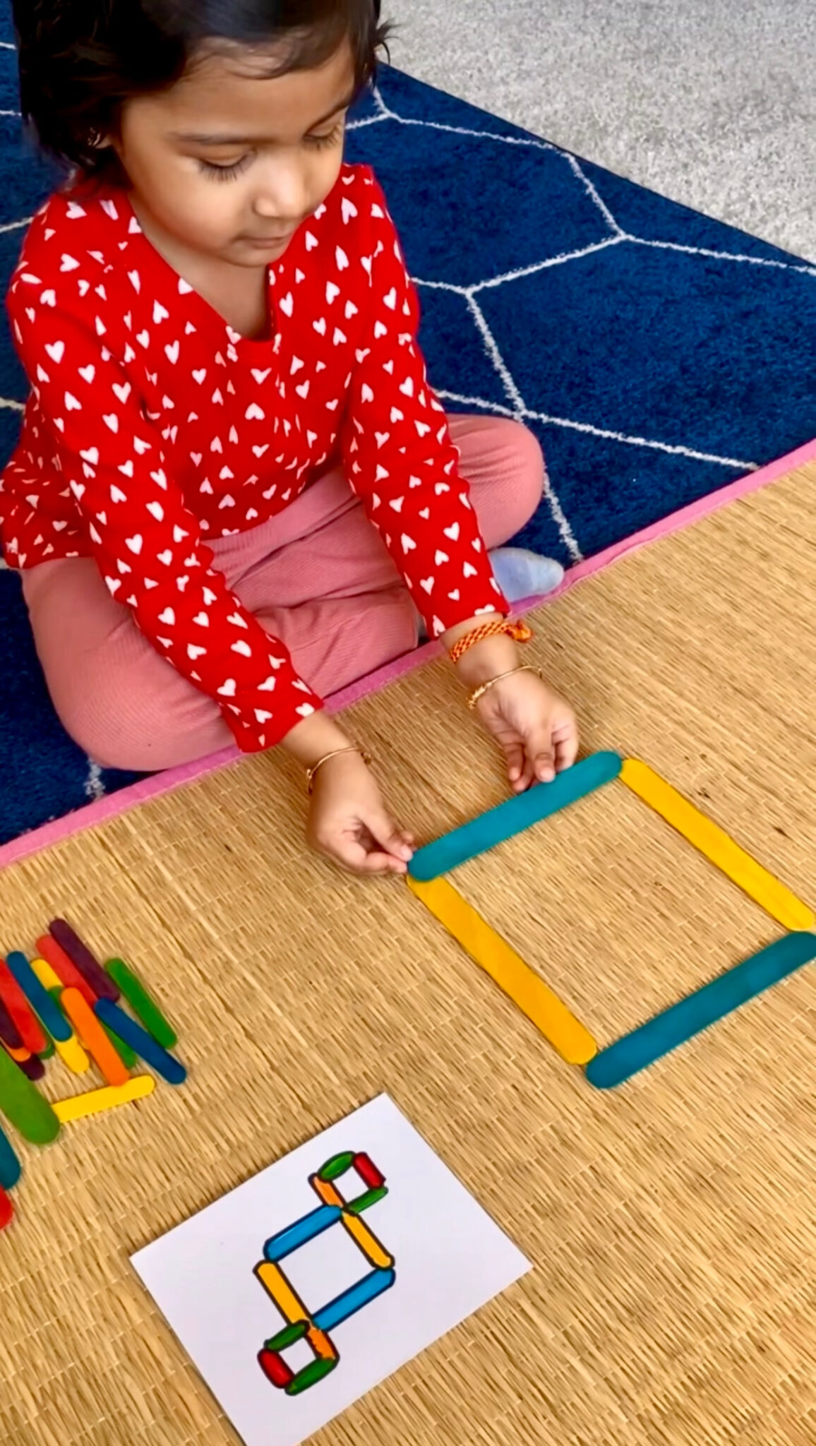 Easy Pattern Matching Puzzle with Popsicle Sticks (Free Printable ...